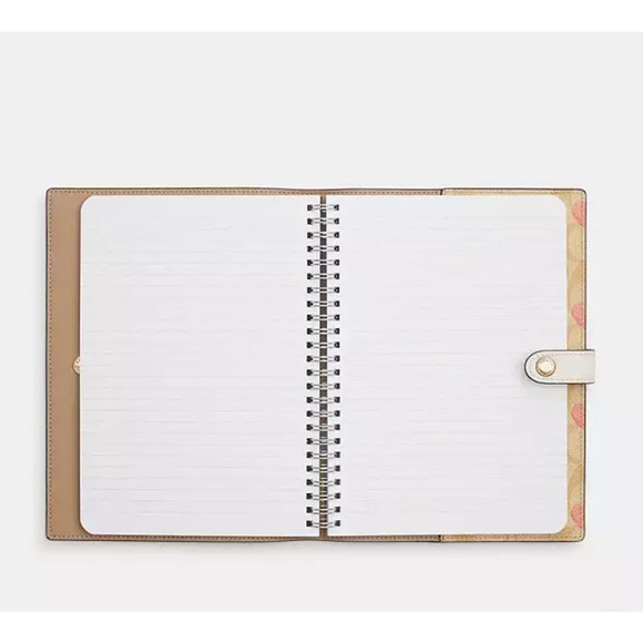 Coach | Office | Coach Notebook In Signature Canvas With Heart Print ...
